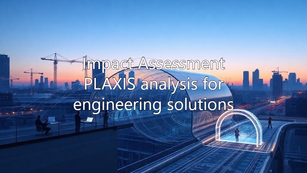 Impact Assessment PLAXIS analysis for engineering solutions - AEC ...