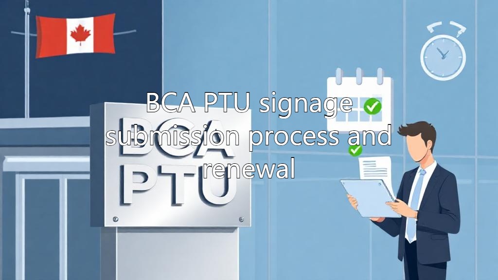 BCA PTU signage submission process and renewal - AEC Technical Advisory ...